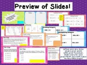Multiplying and Dividing Rational Numbers – TEKS 7.3A 7.3B Digital Activity